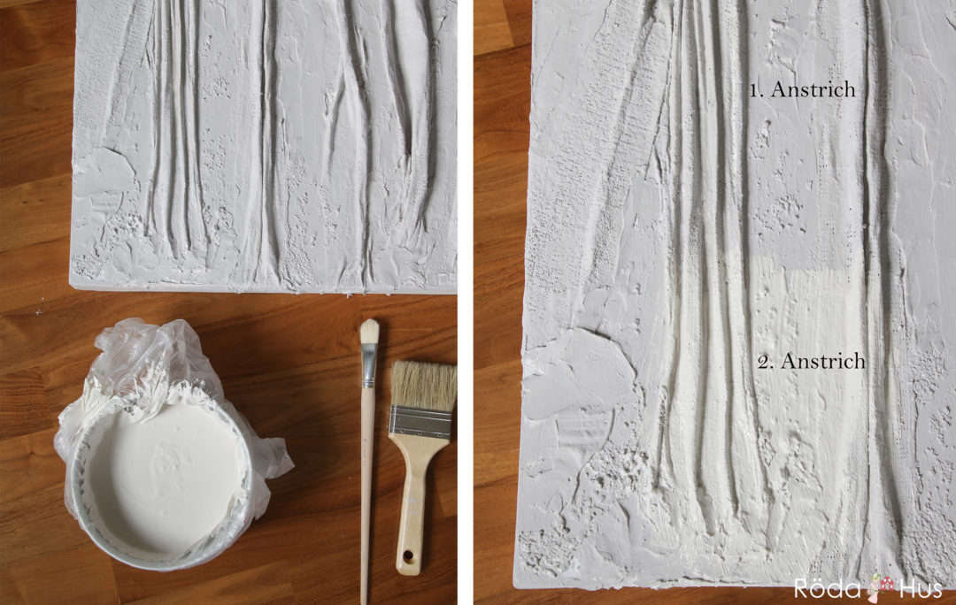 DIY Wandbild mit Gips gestalten – Röda Hus