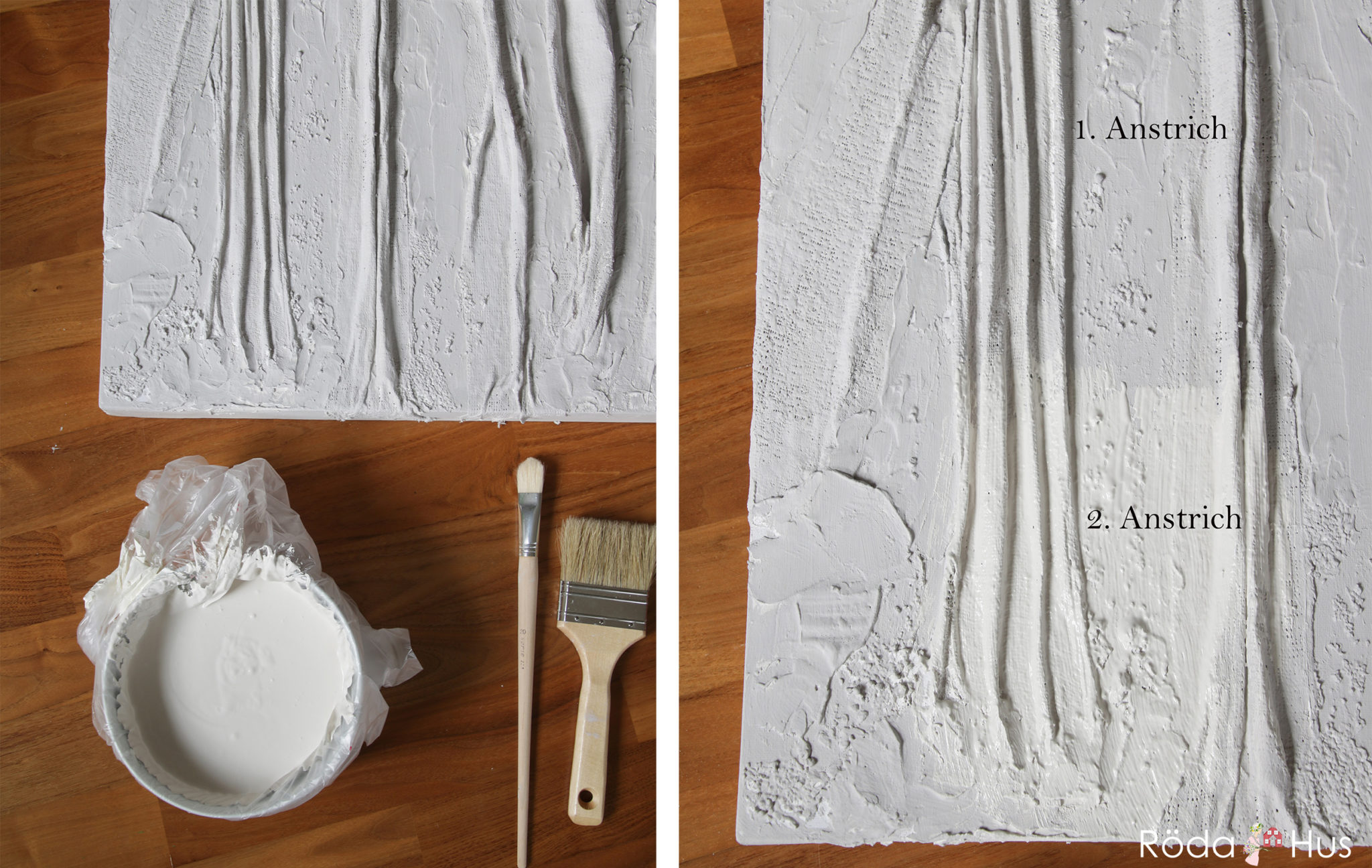 DIY Wandbild mit Gips gestalten – Röda Hus